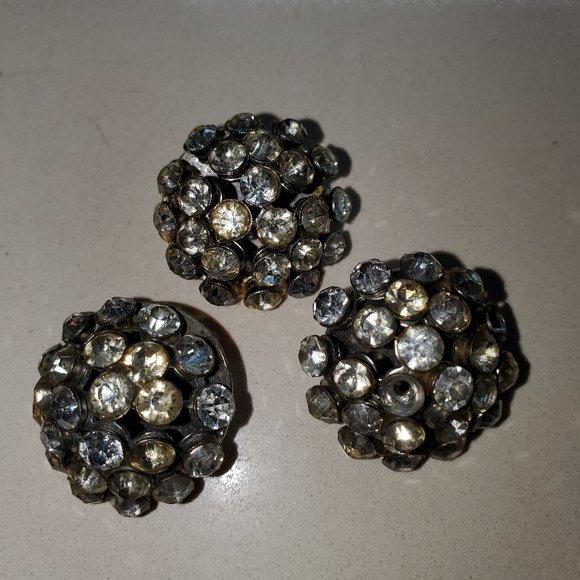 Source Unknown | Other | Vintage Rhinestone Buttons | Poshmark